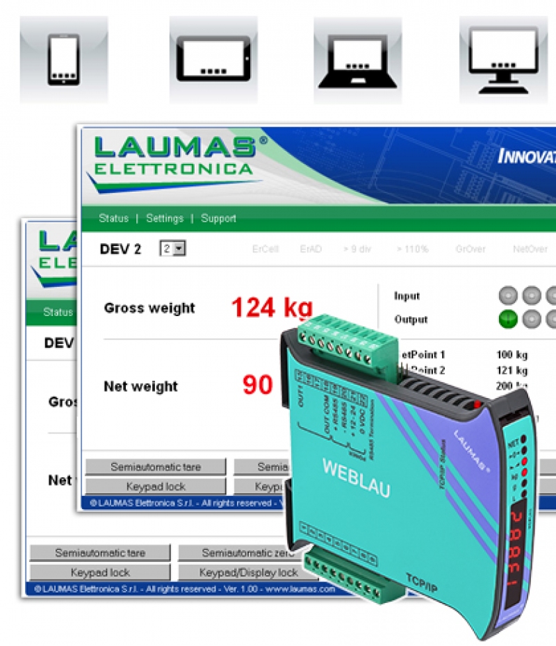 Web Server Master for W and TLB series WEBLAU | LAUMAS