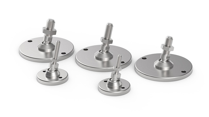 Ball-mounted self-centering pluggable feet STR | LAUMAS