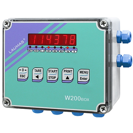 Weight indicator in IP67 box for weighing and batching - W200BOX | LAUMAS